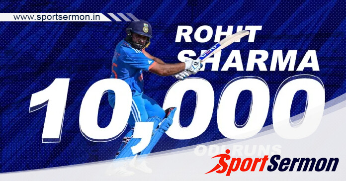 Rohit Sharma becomes 2nd fastest to reach 10,000 ODI Runs Rohit Sharma becomes 2nd fastest to reach 10,000 ODI Runs