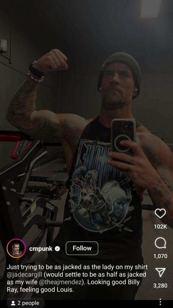 CM Punk shares transformation photo, hinting at a return soon