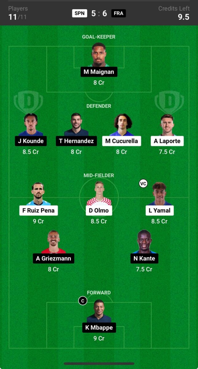 Spain vs. France Prediction, Euro 2024 SemiFinal, SPN vs FRA