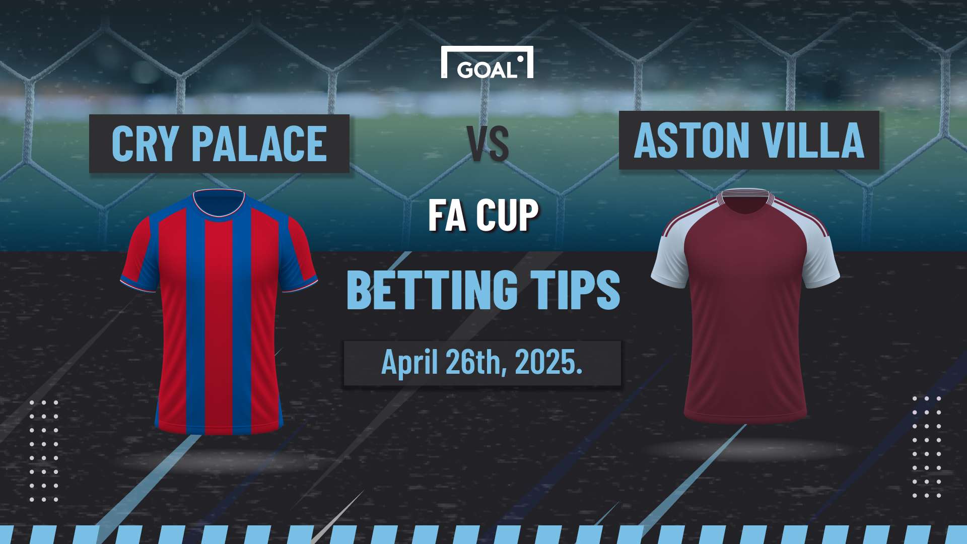 Crystal Palace vs Aston Villa Predictions: Goals Expected at Wembley